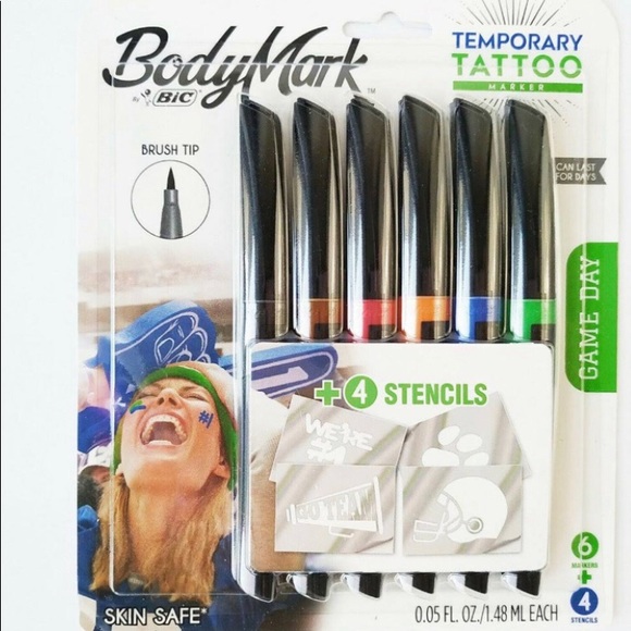 BIC | Other | Body Mark Temporary Tattoo Game Day | Poshmark